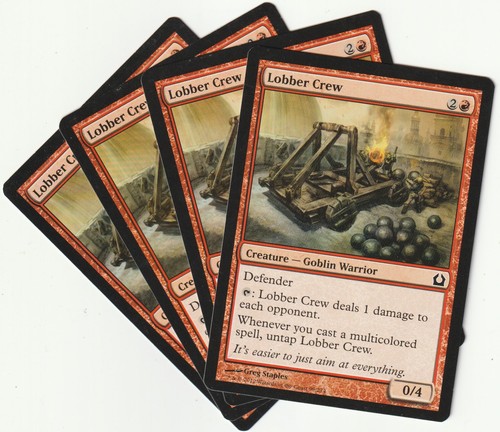 4 MAGIC The Gathering LOBBER CREW Red Creature PLAYSET RTR/EN NM/EX ...