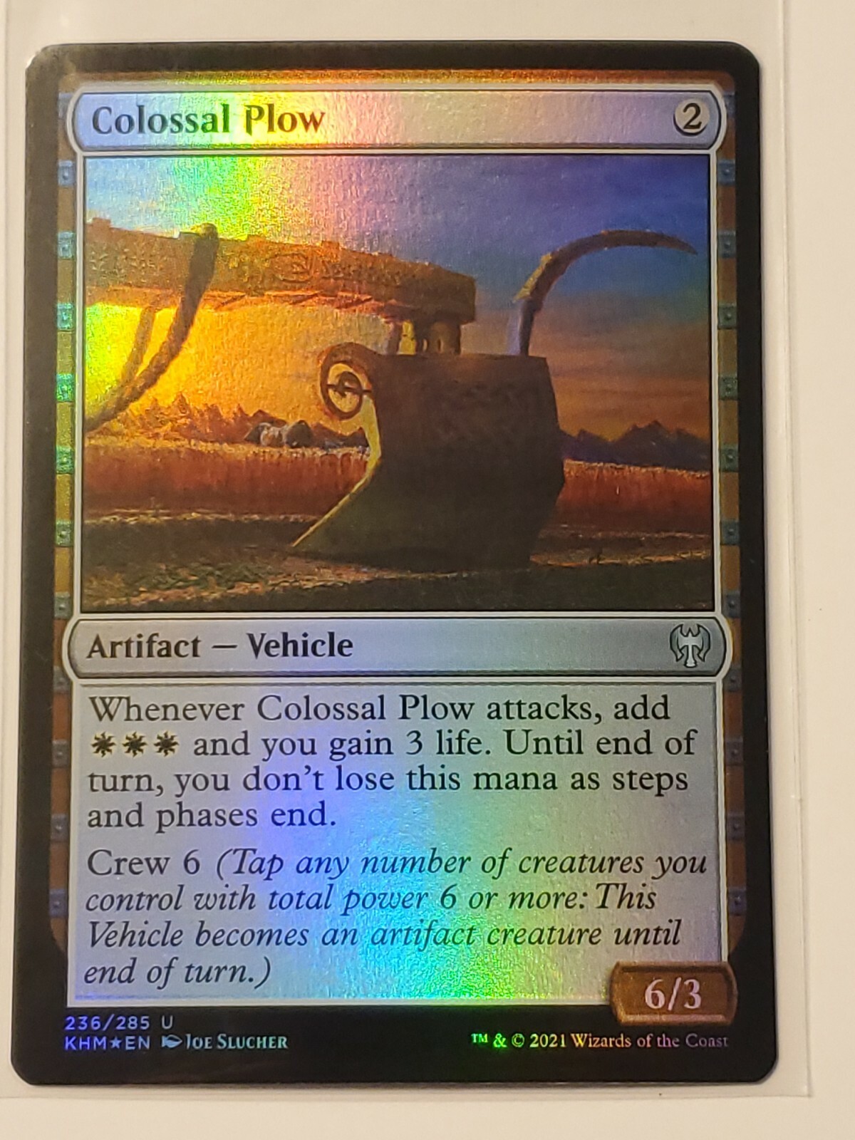 Colossal Plow - NM - FOIL - UNCOMMON [Kaldheim] MTG | eBay