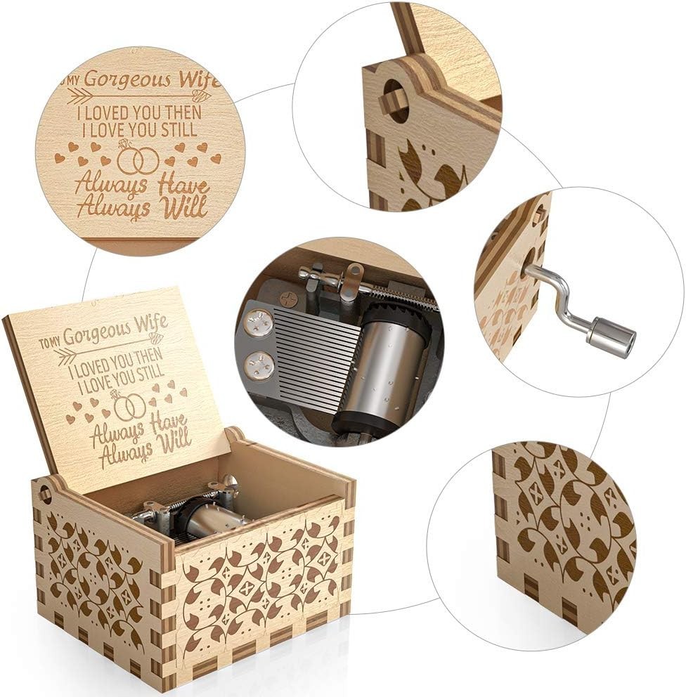Cute Hand-Cranked Music Box - Heartfelt Gifts for Wife on Special Occasions