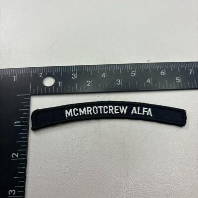 US Navy MCMROTCREW ALFA Tab Patch (Rocker, UIM) 39MW | eBay