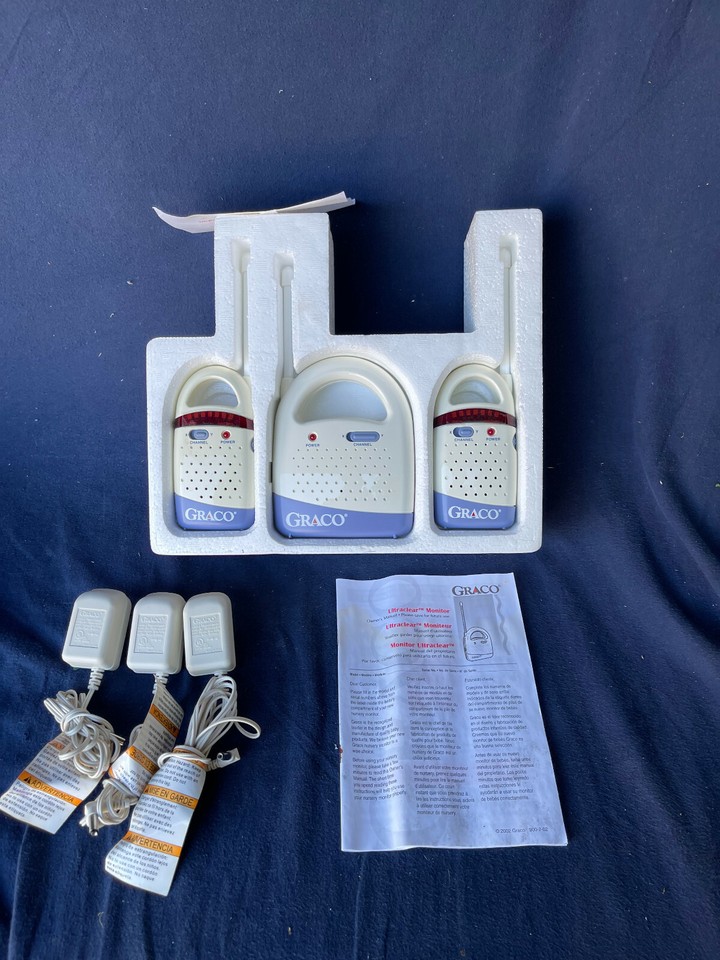 NEW Graco UltraClear Multi-Channel Baby Monitor Sound & Lights Phone ...