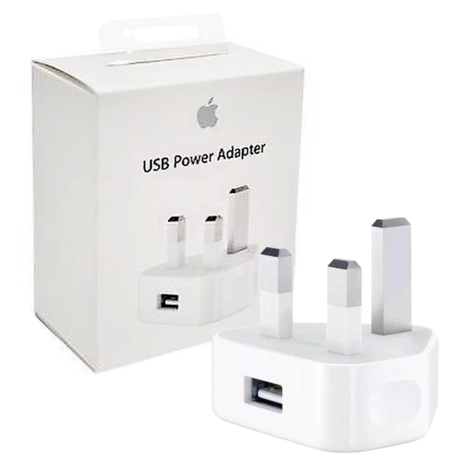 Genuine iPhone 6 7 8 Charger Plug Wall Socket Apple 5W USB iPhone Power ...