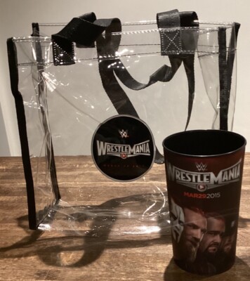 Official WWE Wrestlemania XXXI 31 Drinking Holographic Cup & Tote Bag ...