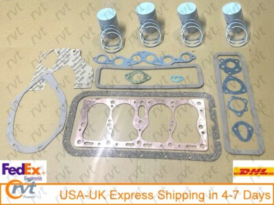 Jeep Willys CJ2A CJ3A M38 MB 4-134 FlatHead Engine Overhaul Kit Gaskit ...