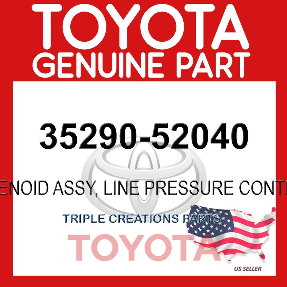3529052040 GENUINE Toyota SOLENOID ASSY, LINE PRESSURE CONTROL 35290 ...