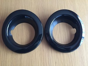 GLOSS BLACK FOG LIGHT LAMP STICK ON COVER FITS RANGE ROVER SPORT 2005 ...