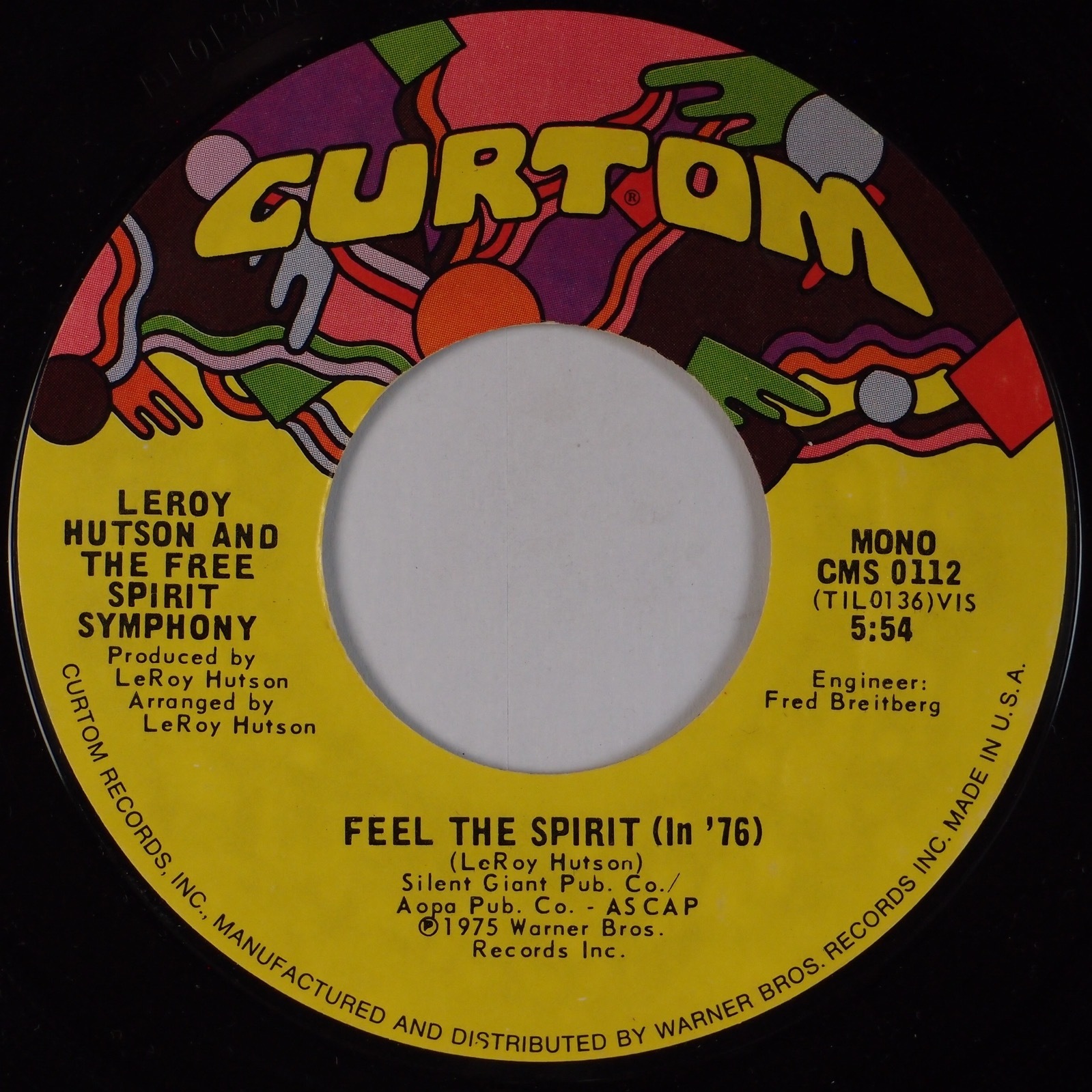 LEROY HUTSON & FREE SPIRIT SYMPHONY: Feel the Spirit in ’76 CURTOM Soul ...