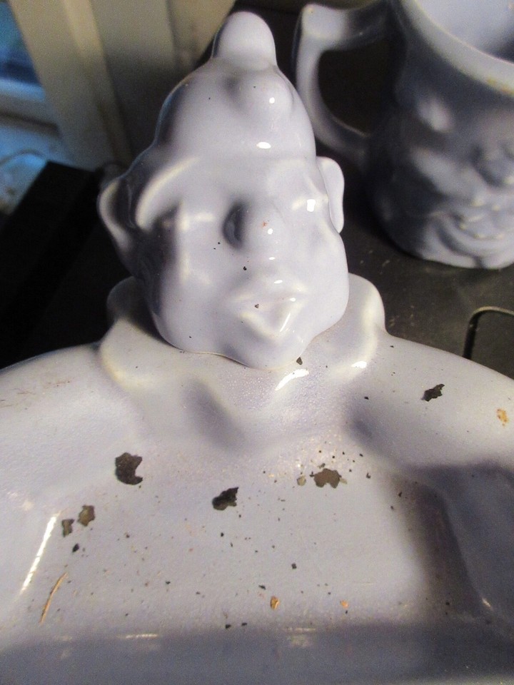 Baby Food Warmer Divided Dish Blue Clown Design 40’s Hankscraft Madison ...