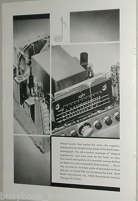 1947 Scott Radio ad, Radio Receiver Chassis | eBay