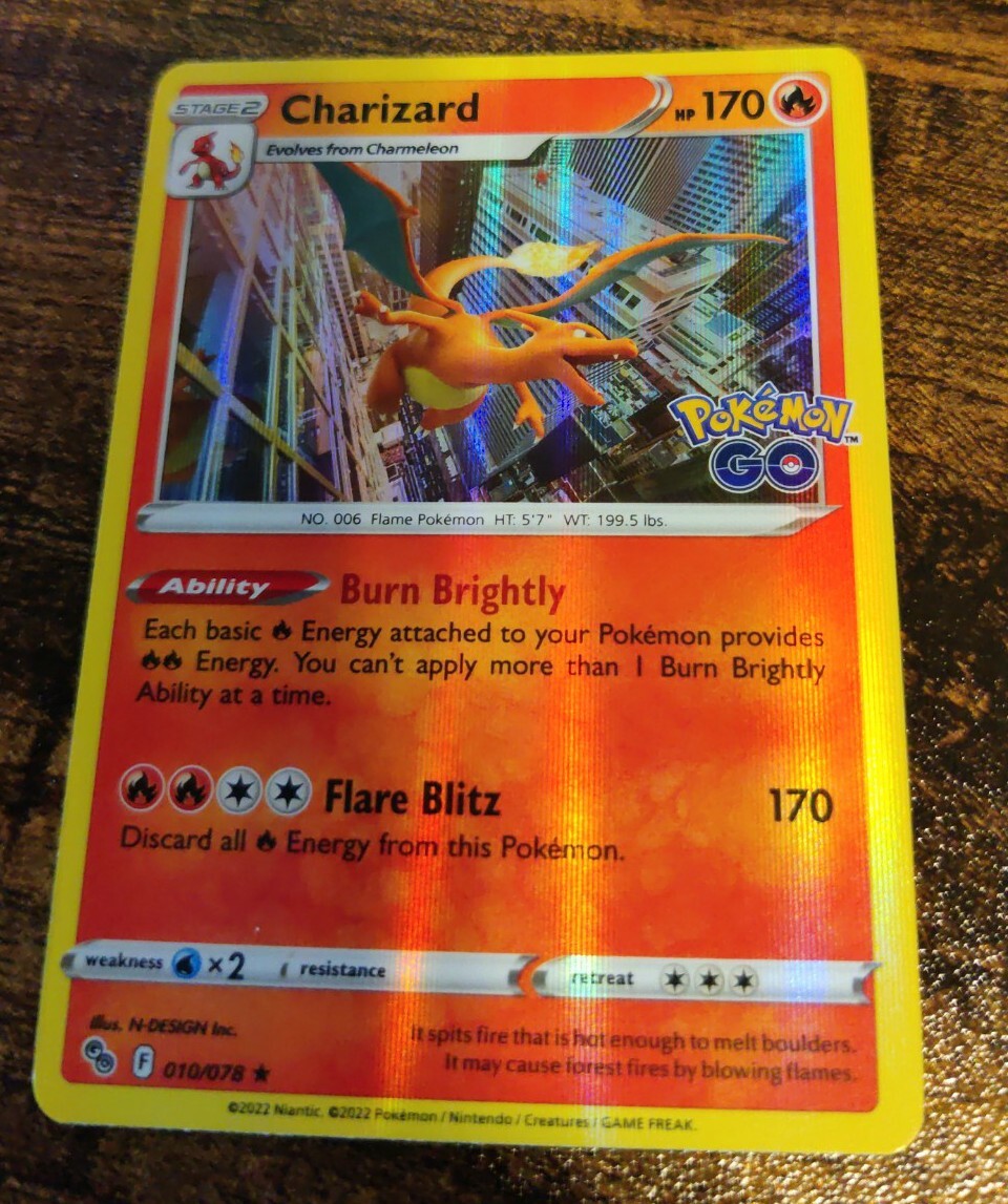 Holographic Charizard Card