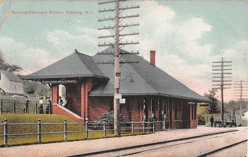 1912 Netcong-Stanhope RR Station Netcong NJ post card | eBay