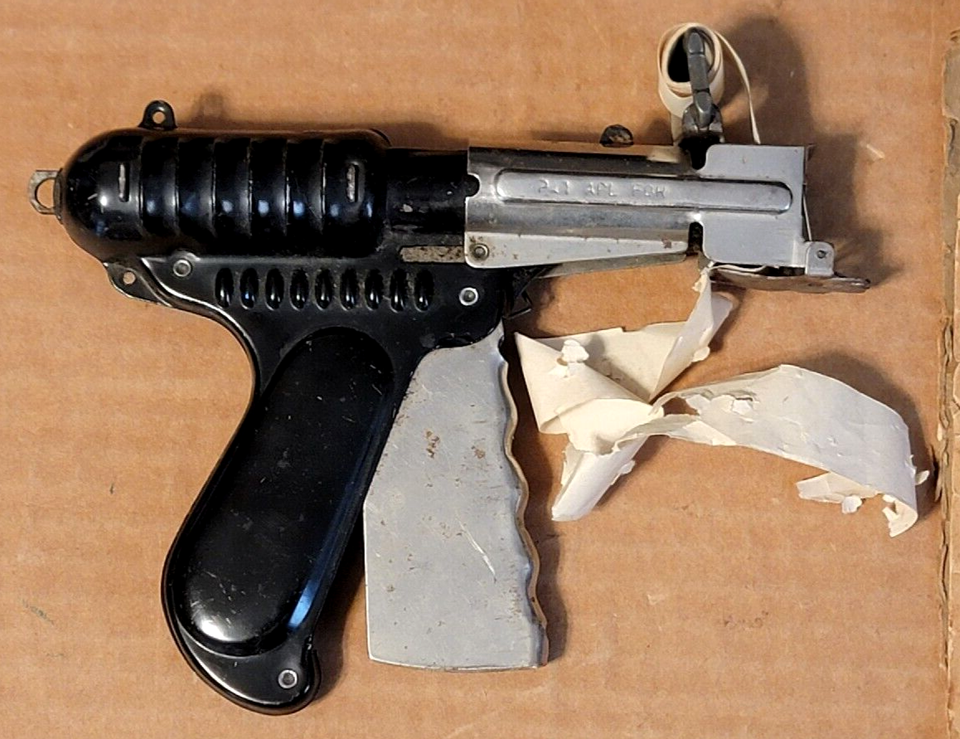 Vintage 1930's Black Nu-Matic Toy Paper Buster Gun - Space Ray Gun ...