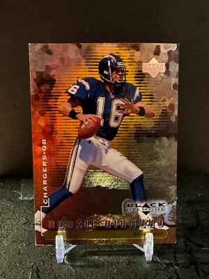 1998 UD Black Diamond Ryan Leaf Rookie Diamond RC Card #105 #0277/1000 ...