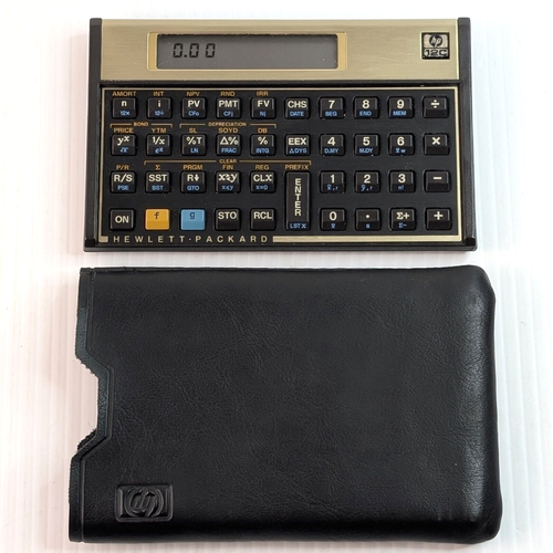 HP 12C Financial Calculator & Case TESTED WORKS Great Condition NEW ...