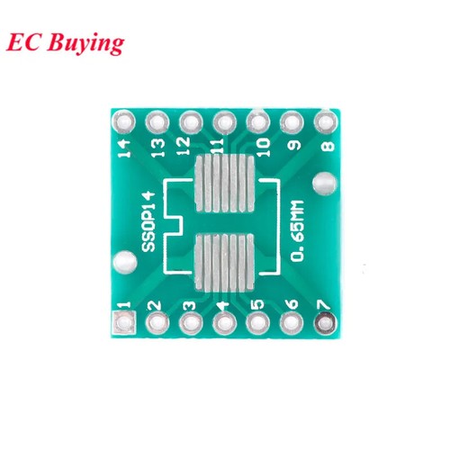 50PCS SOP14/SSOP14/TSSOP14 to DIP Turn DIP14 PCB Adapter Plate Board | eBay