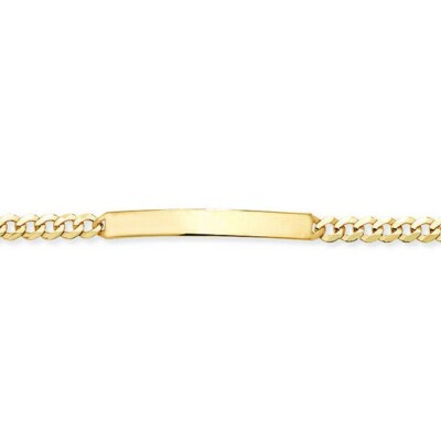 Ladies Identity Bracelet 9ct Yellow Gold 375 Hallmarked British Made ...