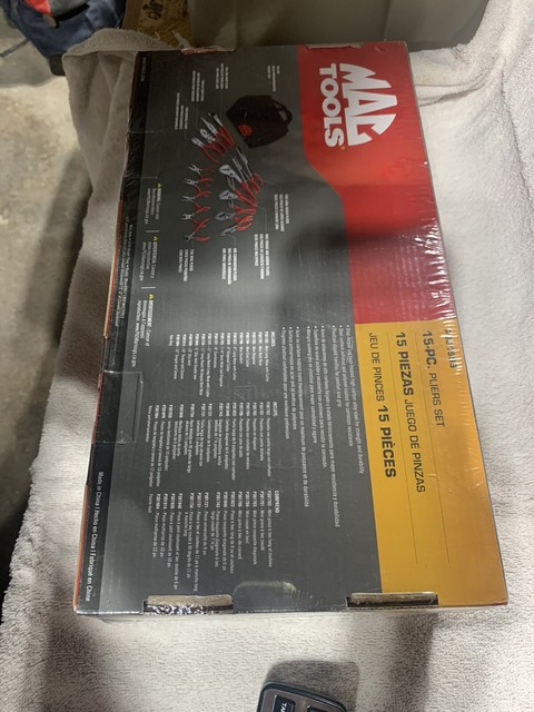 Mac Tools 15-pc Pliers Set With Tote Bag P301999 for sale online | eBay