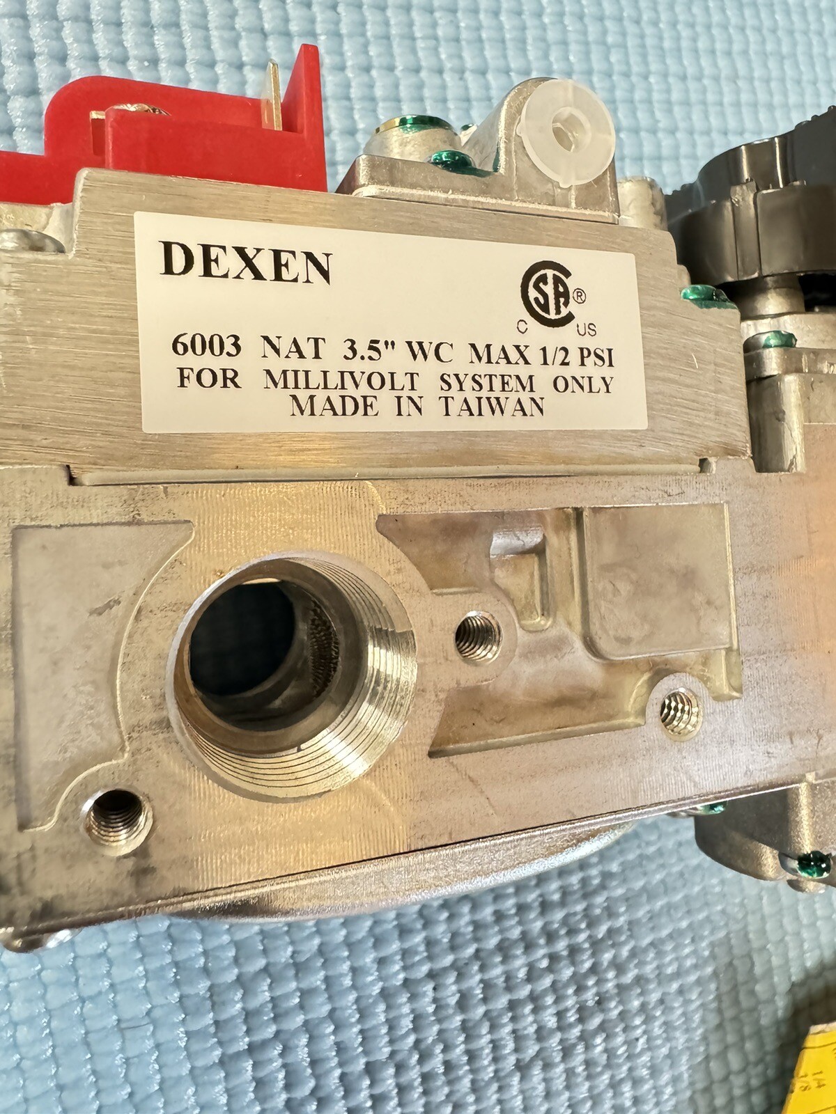 OEM ! DEXEN 6003 SERIES NATURAL GAS MILLIVOLT GAS VALVE & GAS LINE KIT ...