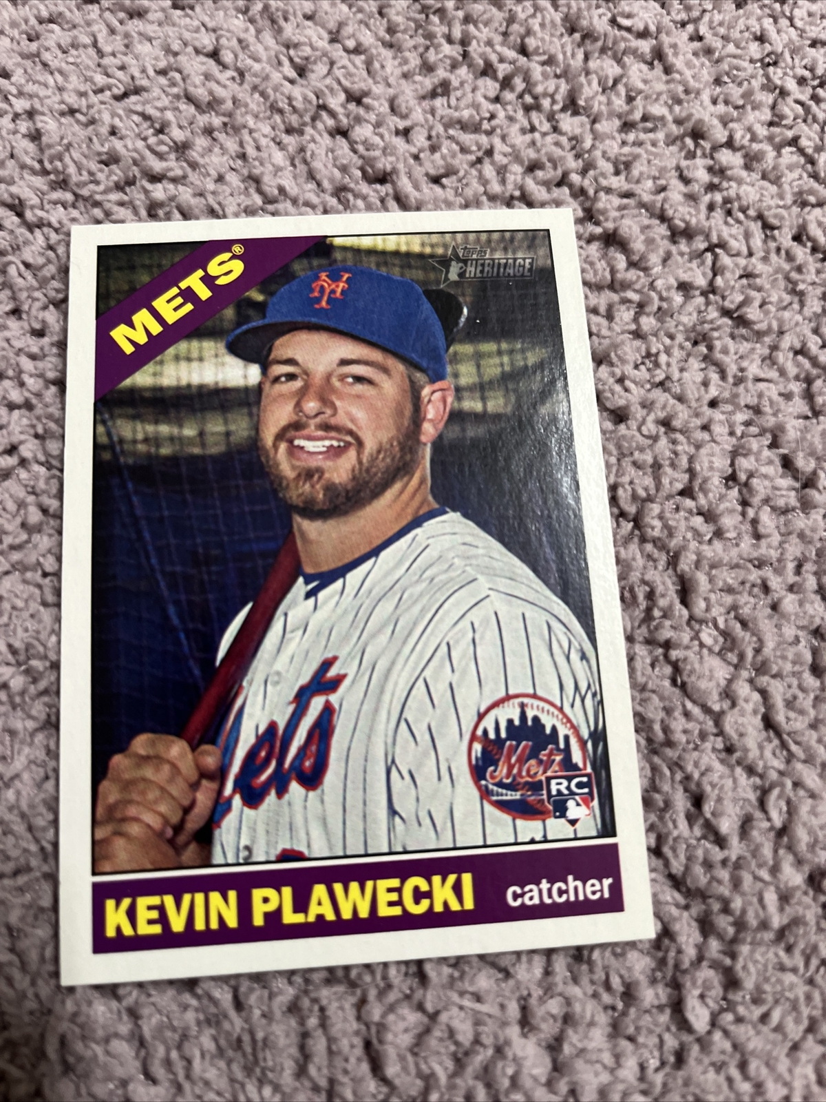 2015 Topps Heritage High Number Kevin Plawecki RC 592 New York Mets | eBay