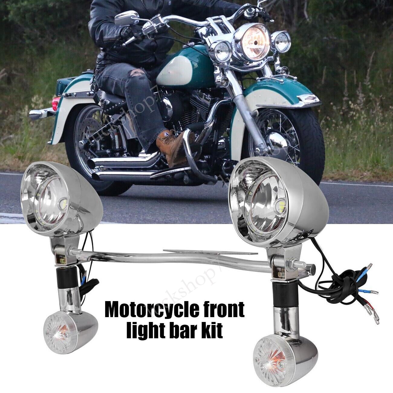 Passing Spot Fog Turn Signals Lights Bar For Honda VTX 1300 C R S RETRO ...