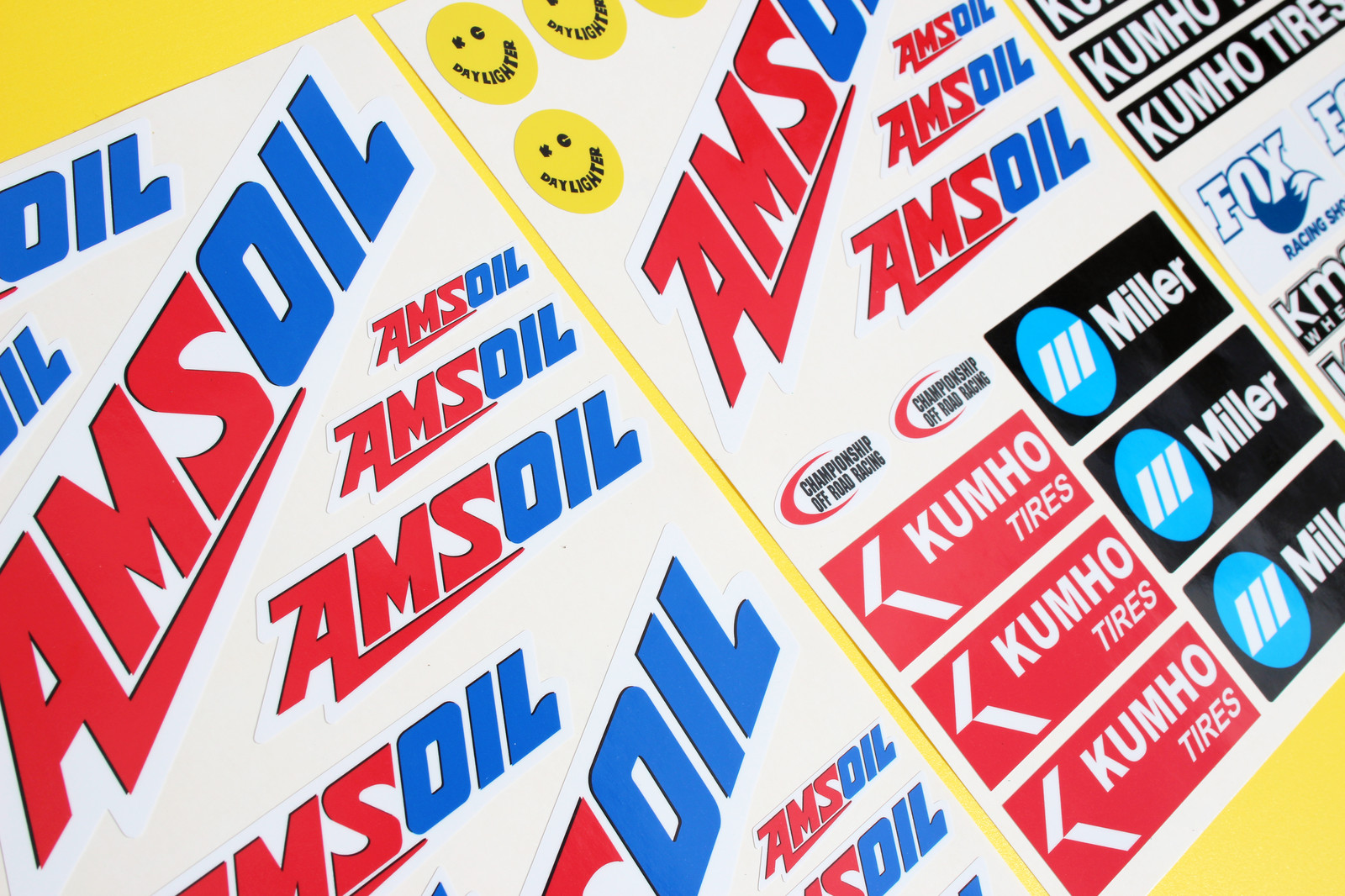 RC LARGE 5th SCALE AMSOIL CORR Racing Short Course LAMINATED stickers ...