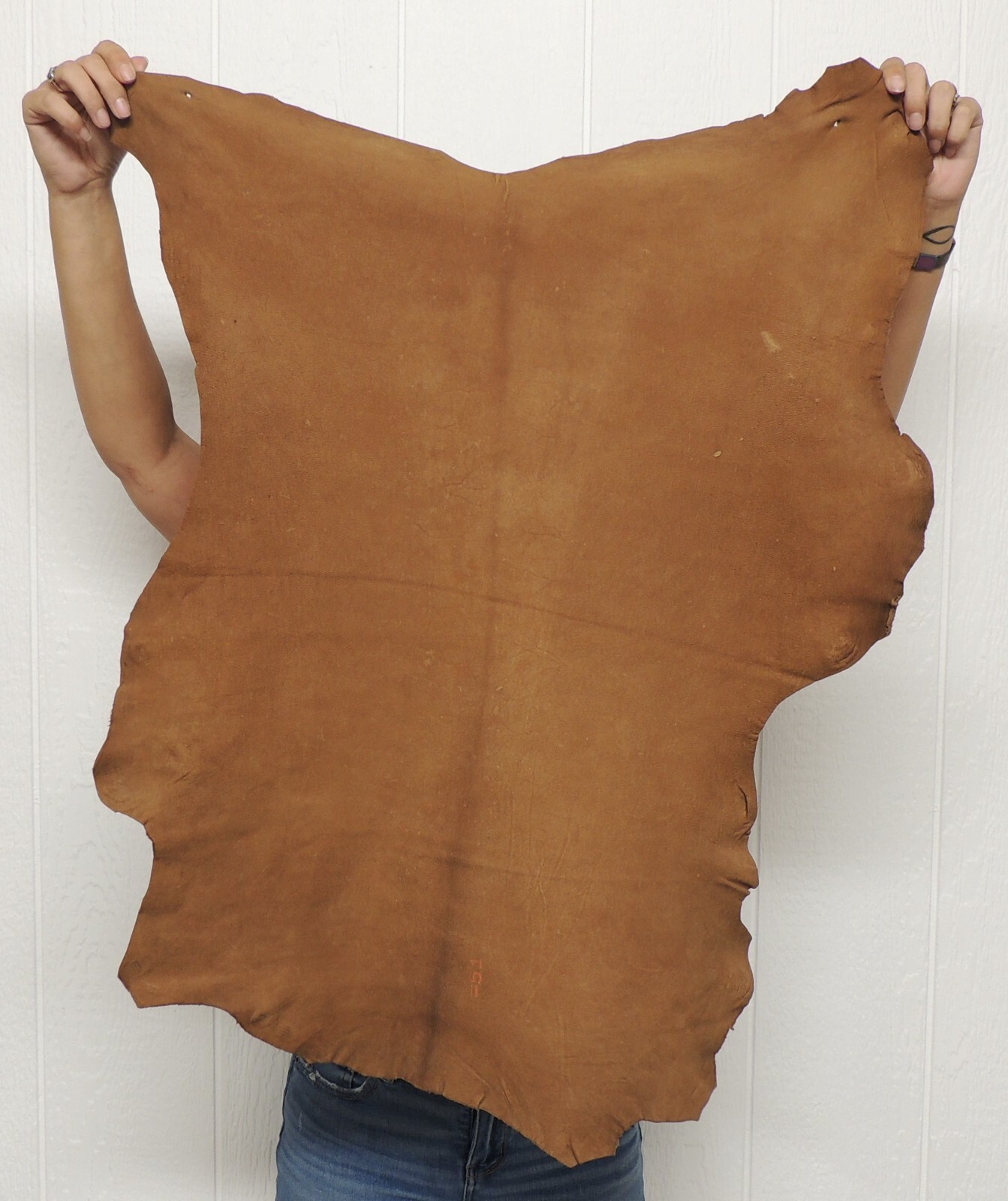 SADDLE BUCKSKIN Leather Hide for Native Crafts Taxidermy SCA LARP Skin ...