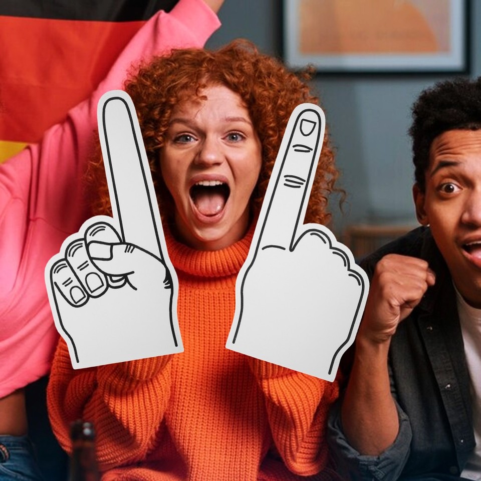 3Pcs Lightweight Foam Cheer Finger Gloves for Team Spirit Celebrations ...