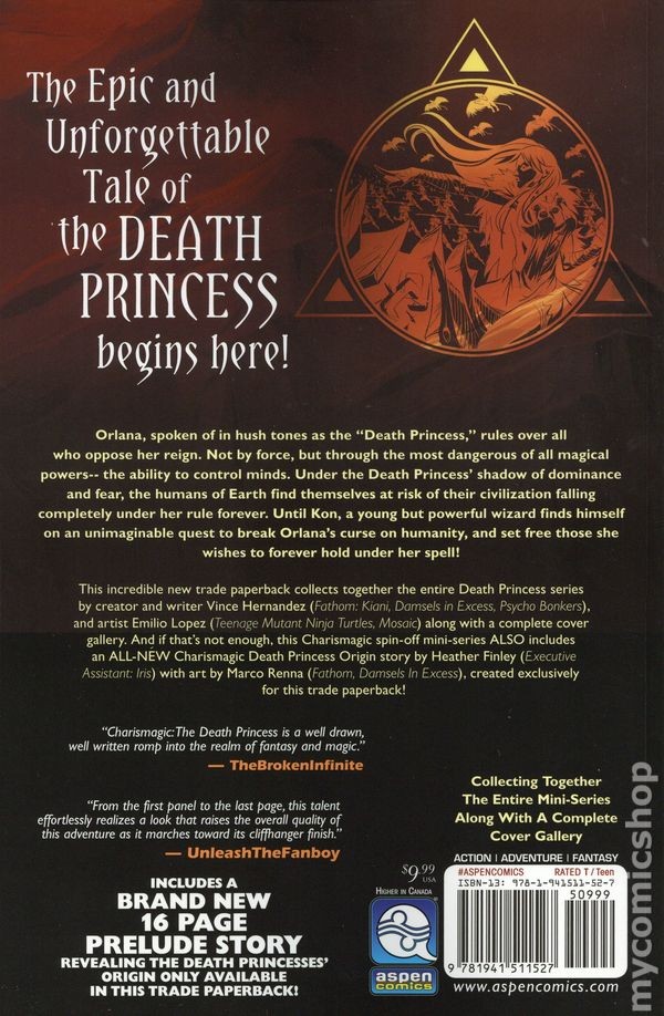 Charismagic The Death Princess TPB #1-1ST VF 2018 Stock Image | eBay
