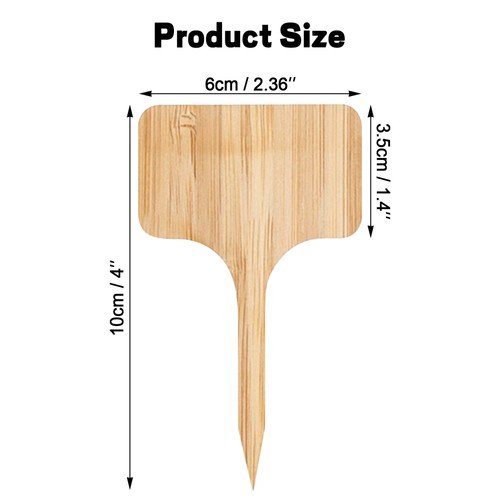 T-Type Plant Tags Stakes for Garden Plant Labels Markers,Wooden Plant ...