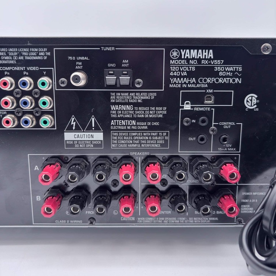 Yamaha RX-V557 6.1 Channel 350 Watt Surround Sound Receiver 27108921754 ...