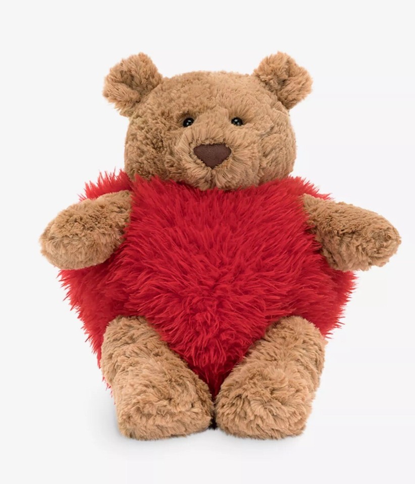 JelJellycat Bartholomew Bear 'heartthrob’ NWT | eBay