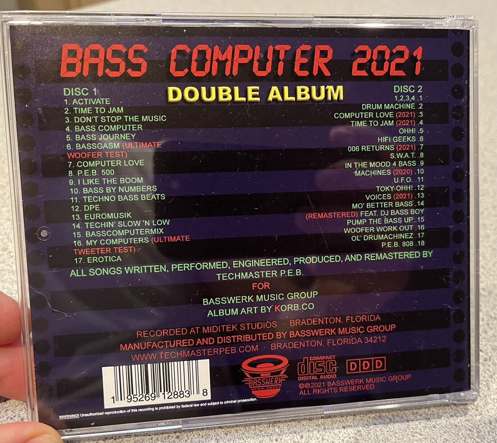 Techmaster P.E.B. Bass Computer 2021 - Limited Platinum Edition (Double ...
