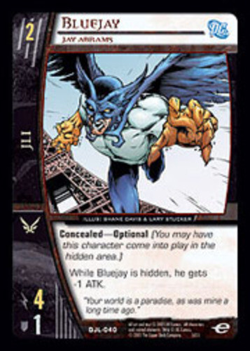 VS System: Bluejay, Jay Abrams [Played] DC Justice League of America ...