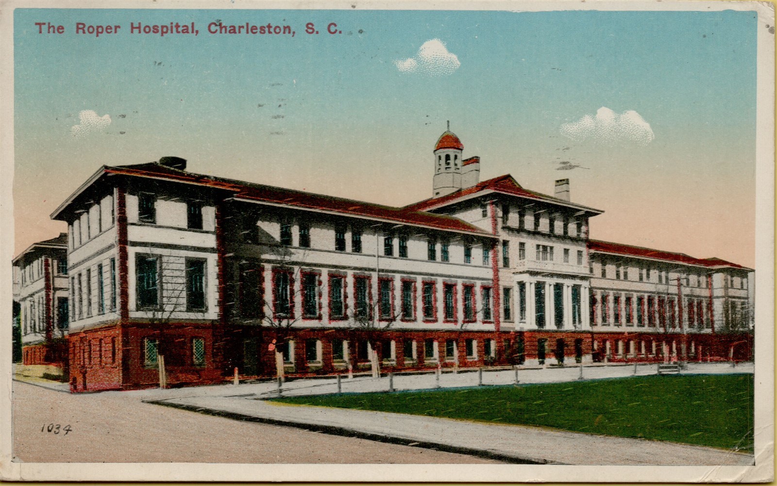 1916 Exterior View Roper Hospital Charleston SC Postcard C30 | eBay