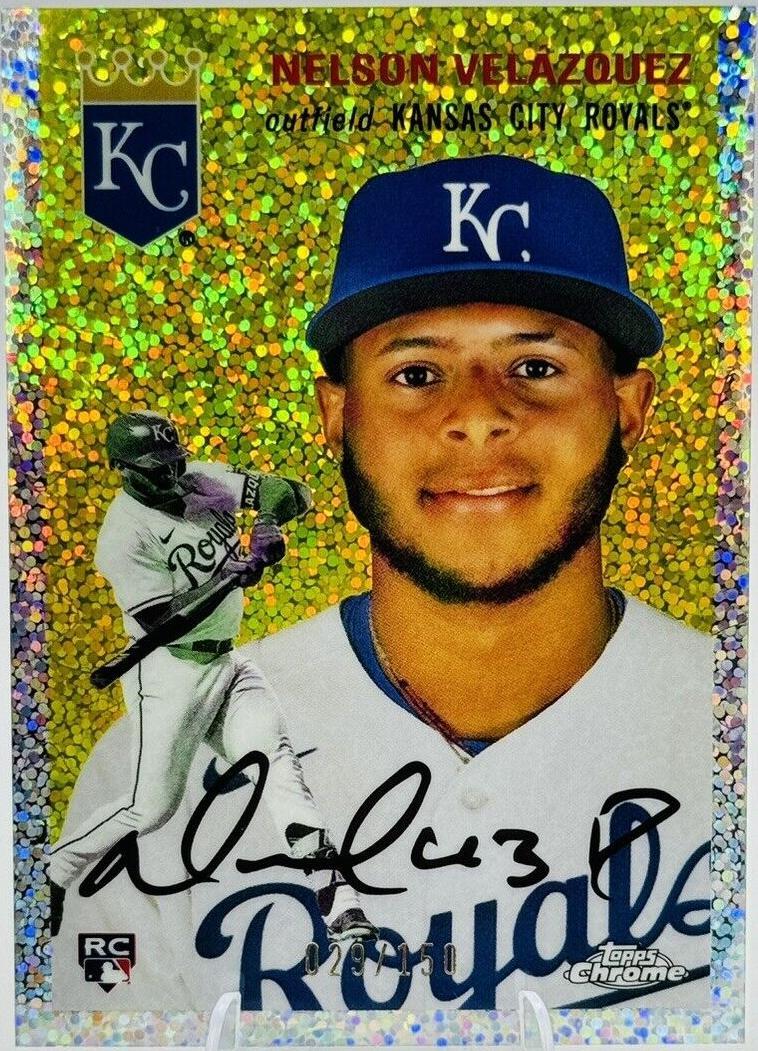 2023 Topps Chrome Platinum Anniversary - Nelson Velazquez #18 Speckle ...