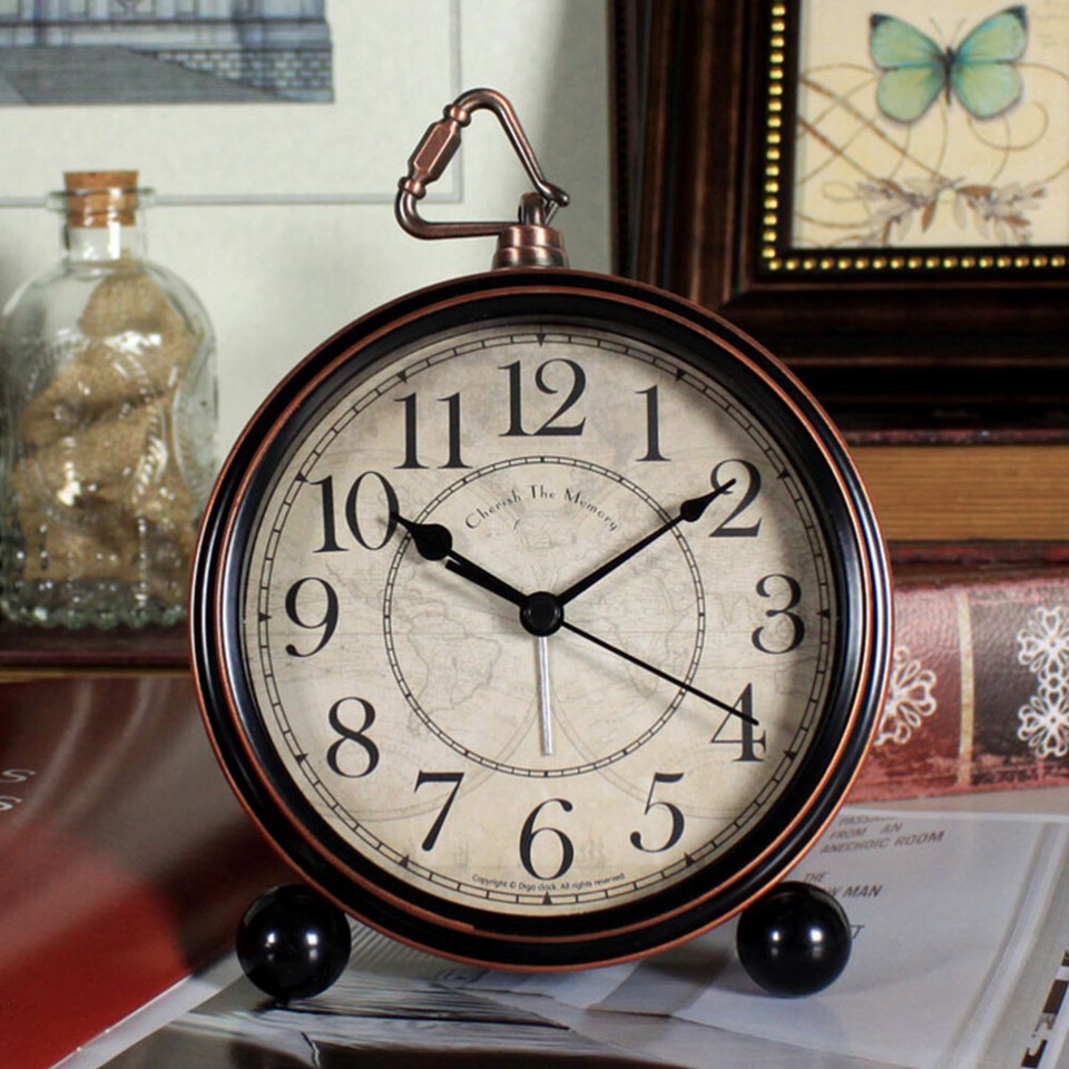 Classic Alarm Clock Antique Wall Watch Kids Alarm Clock Rustic Wall ...