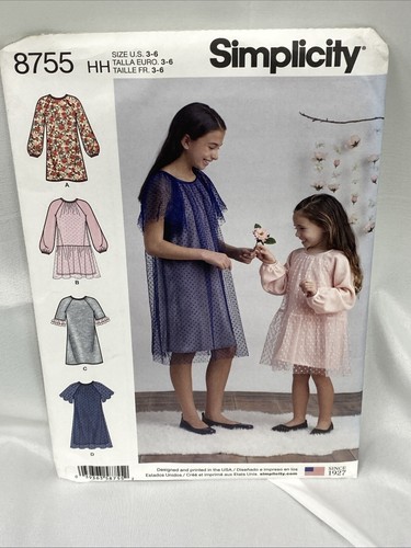 Simplicity Easy-to-Sew Pattern 8755 HH Size 3-6 | eBay