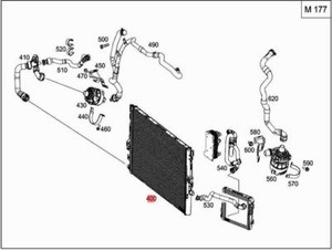 Genuine Mercedes Water Cooler A205 C190 C205 S205 W205 W213 0995005403 ...