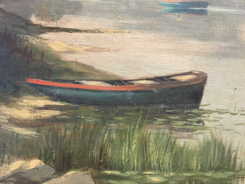 Old Oil On Canvas Post-Impressionist Landscape Signed French School XIX ...