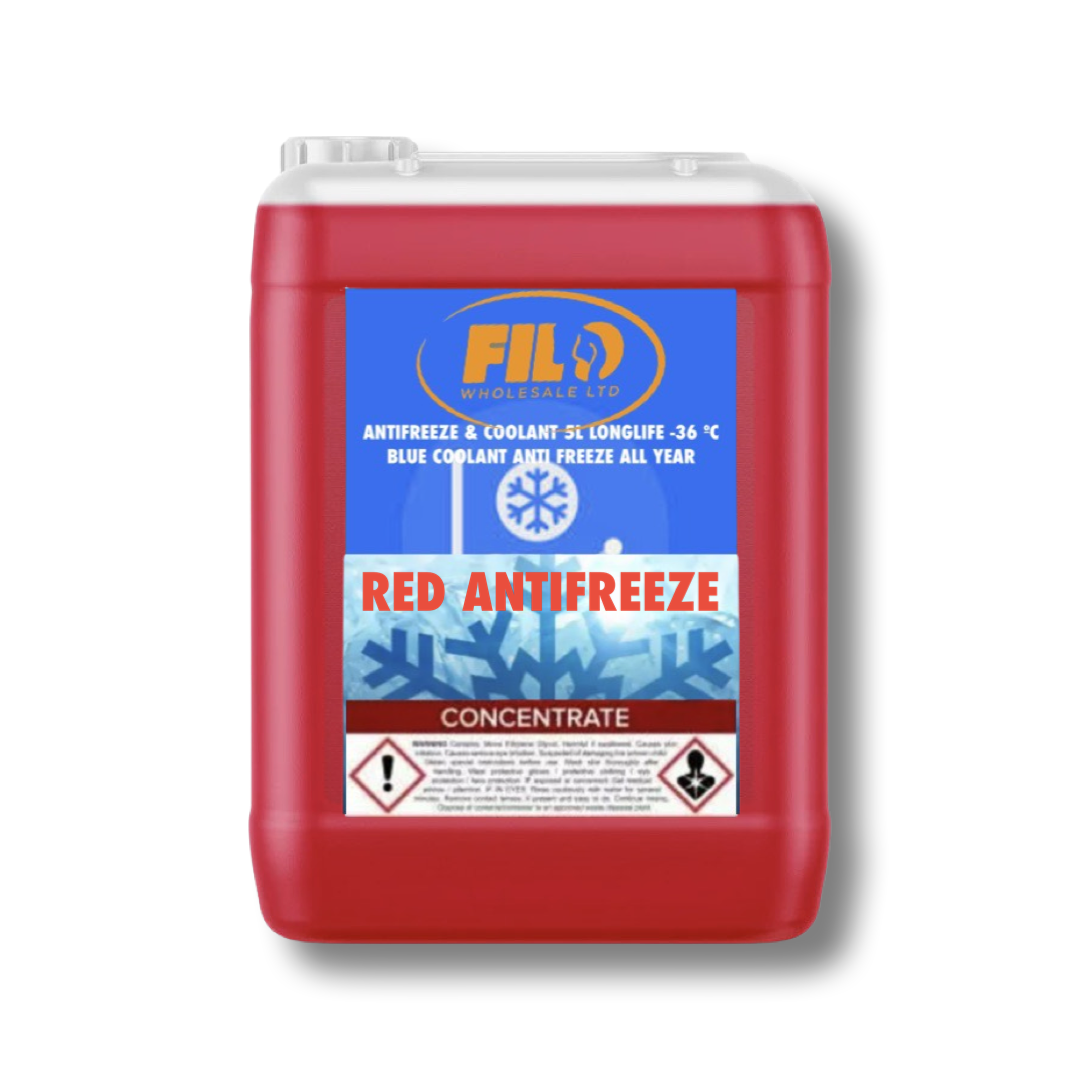 RED CONCENTRATE ANTIFREEZE & COOLANT 5L 10L 4X5L 20L LONGLIFE -34 ºC ...