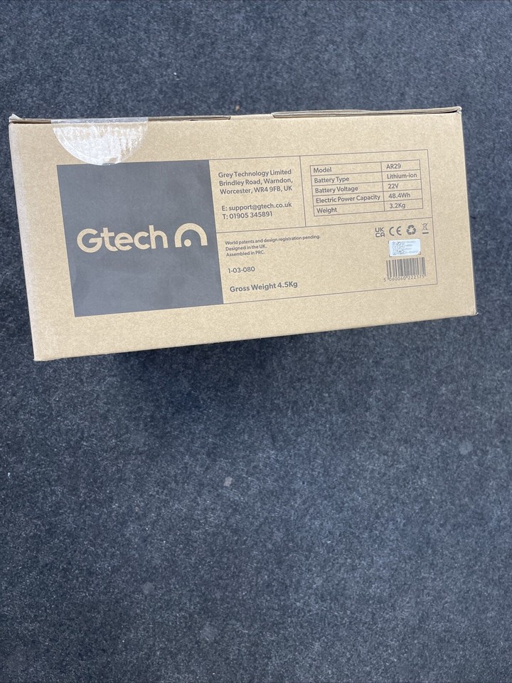 (BRAND NEW SEALED) Gtech AirRam MK2 Cordless Upright Vacuum Cleaner ...