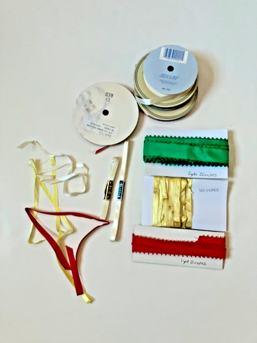 Lot of vintage ribbon trim sewing notions crafts satin | eBay
