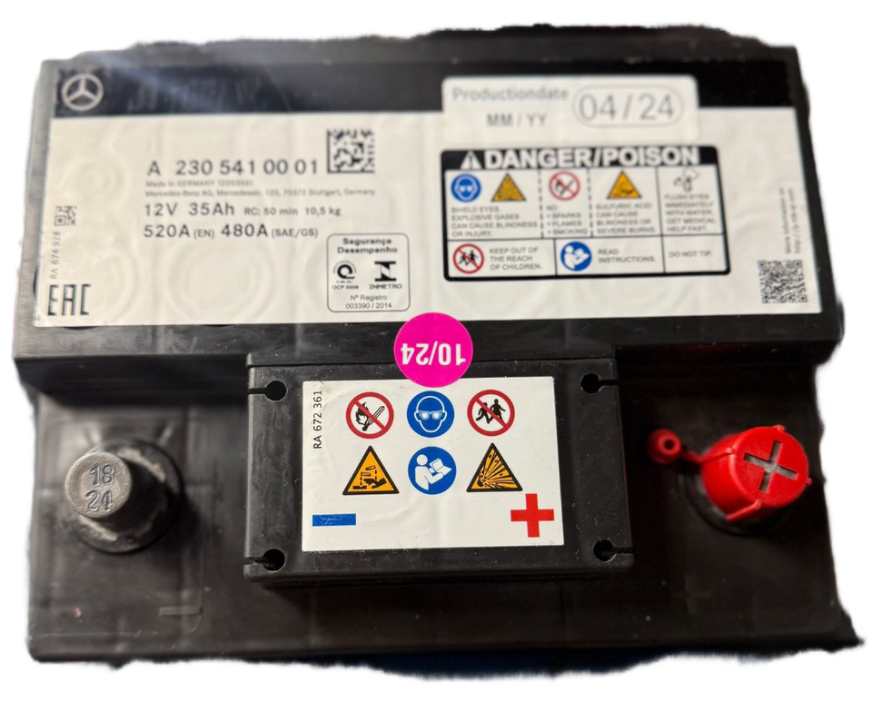 2024-25 OEM/NEW MERCEDES-AMG FRONT STARTER BATTERY A2305410001 12V 35Ah ...