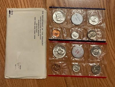 (1) 1959 P&D United States SILVER "Mint" Set Uncirculated-Very Nice ...
