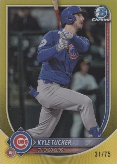2025 Bowman Chrome - Kyle Tucker, Kyle Tucker #57 Yellow Refractor /75 ...