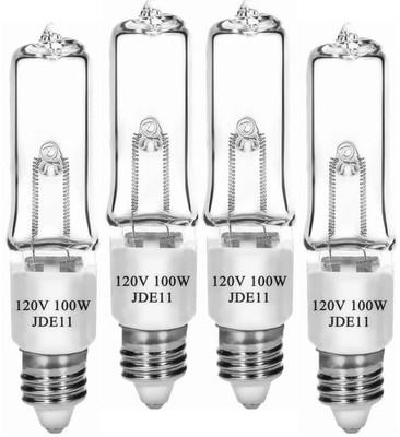 JDE11 120V 100W T4 Mini Candelabra Base（Replacement E11 Led Bulb） 2700K ...