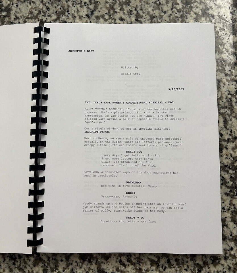 Jennifer's Body Horror Movie Script Reprint Full Screenplay Script | eBay