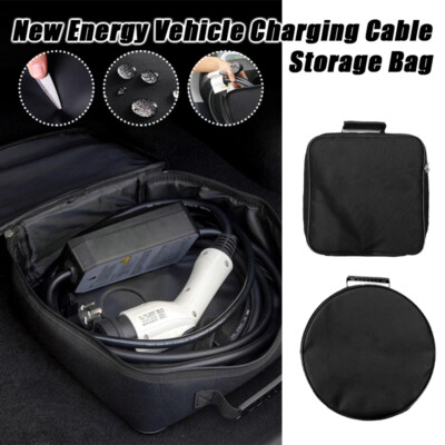 Car Charging Cable Storage Bag Case Organiser For EV Charge Cable ...