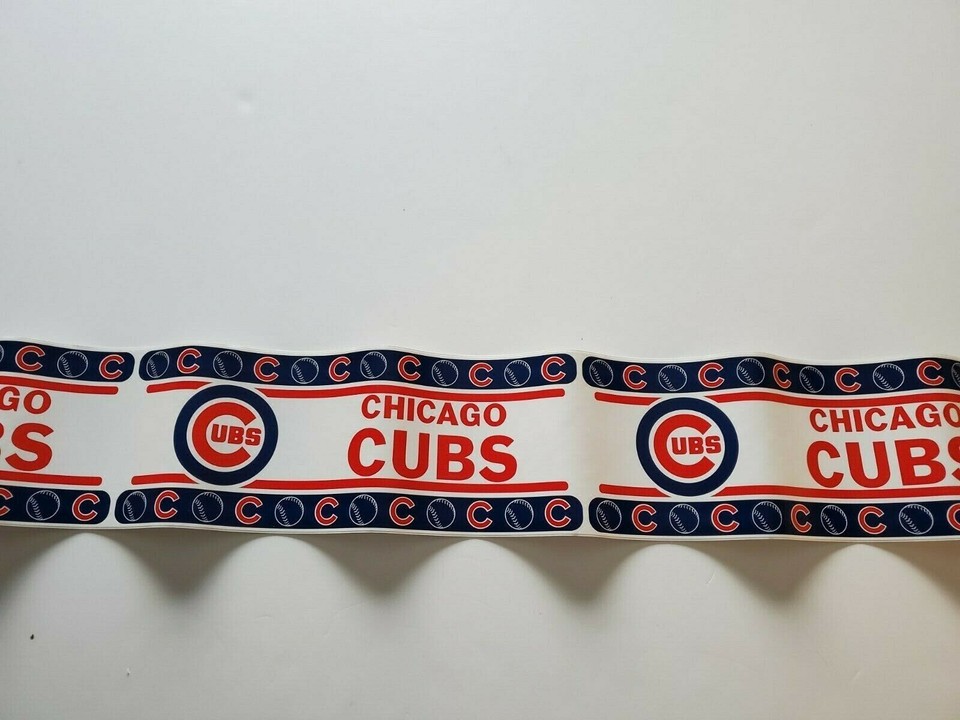 CHICAGO CUBS MLB PEEL & STICK WALLPAPER BORDER. 5'' X 15'. NEW | eBay
