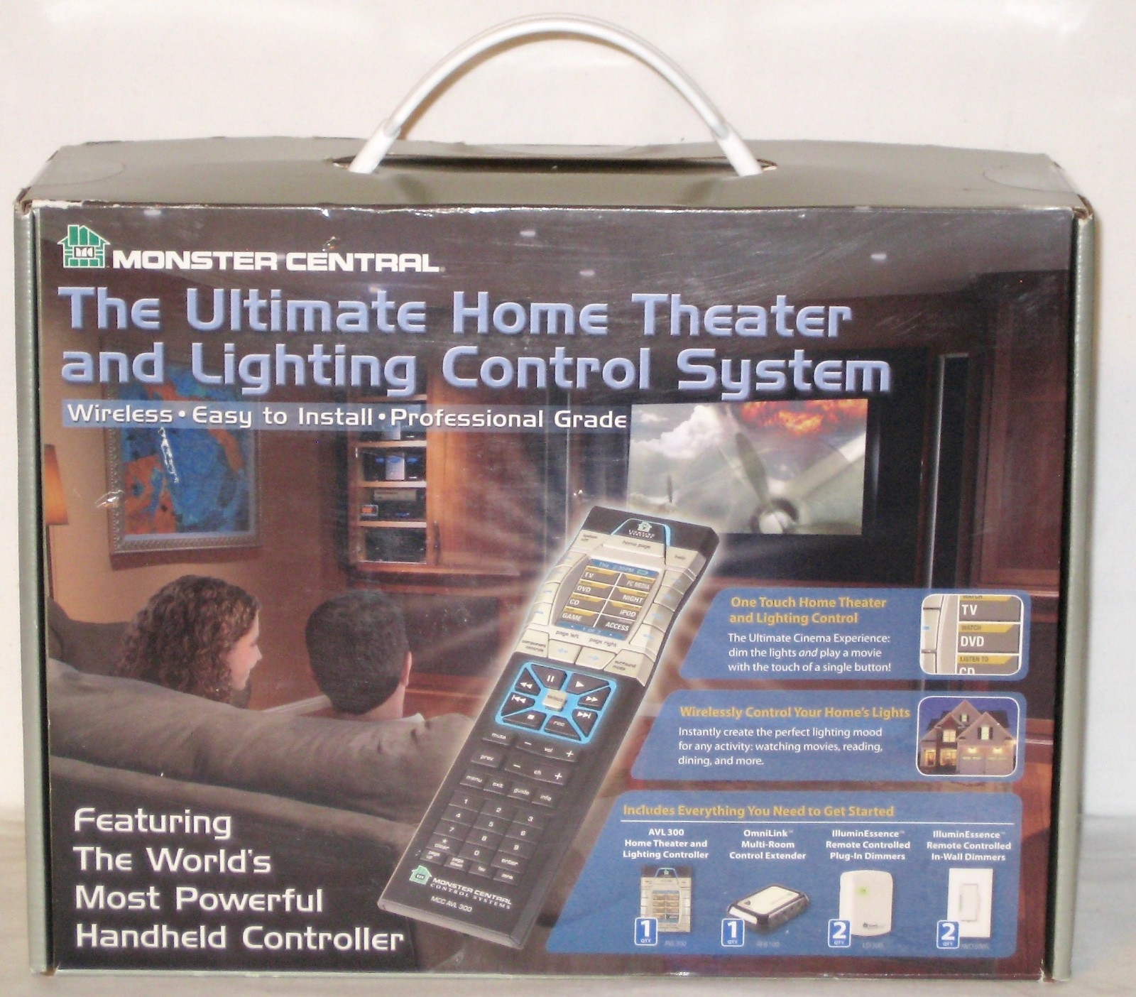 Monster Home Theater & Lighting Control System AVL300 Remote Z-Wave ...